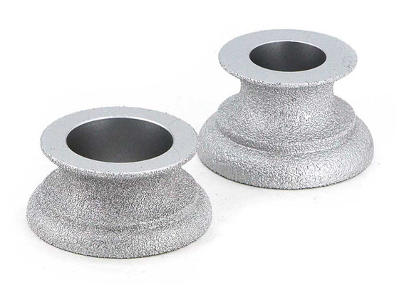Three Inches Brazed Diamond Dragon Curve Edging Wheels For Quartz Stone / Marble