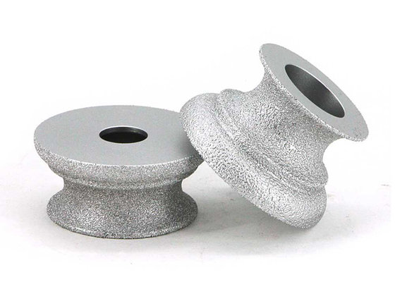 Three Inches Brazed Diamond Dragon Curve Edging Wheels For Quartz Stone / Marble