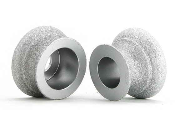 Three Inches Brazed Diamond Dragon Curve Edging Wheels For Quartz Stone / Marble