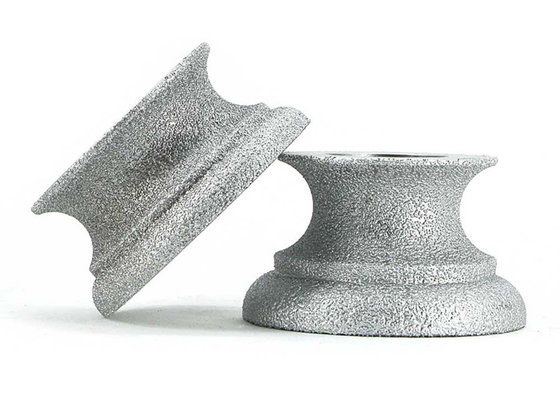 Three Inches Brazed Diamond Dragon Curve Edging Wheels For Quartz Stone / Marble