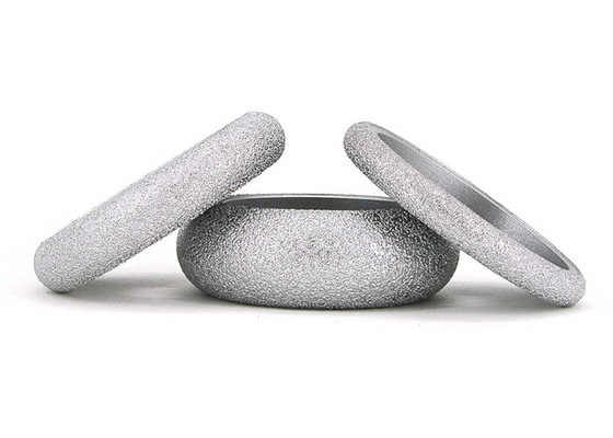 Quartz Stone / Marble Brazed Bond Grinding Wheels , Diamond Semicircular Convex Edging Disc