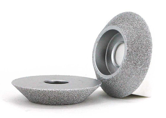 45 Degree 3" Brazed Diamond Concave Grinding Wheels Ceramic / Stone Use