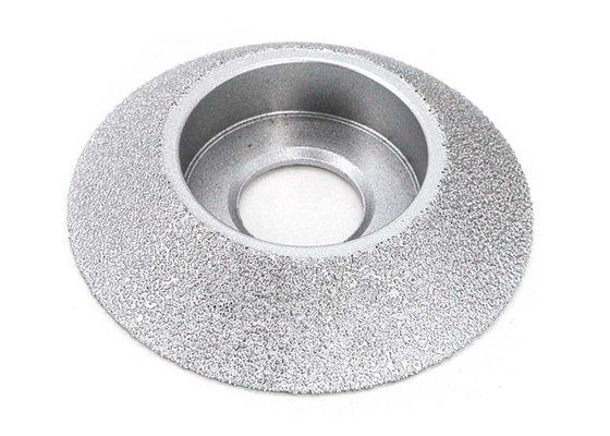 45 Degree 3" Brazed Diamond Concave Grinding Wheels Ceramic / Stone Use