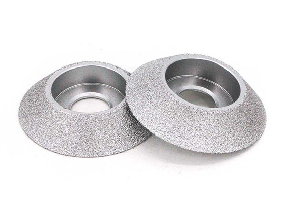 45 Degree 3" Brazed Diamond Concave Grinding Wheels Ceramic / Stone Use