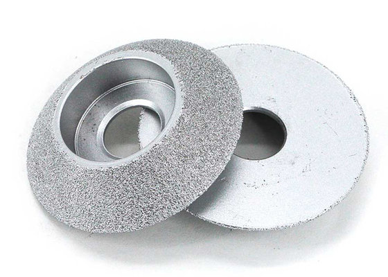 45 Degree 3" Brazed Diamond Concave Grinding Wheels Ceramic / Stone Use