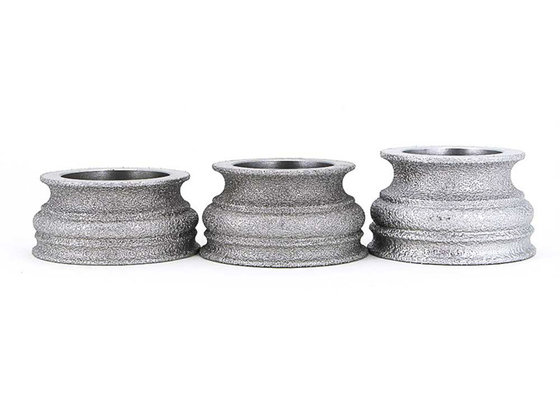 GJ012 Brazed Bond Grinding Wheels For Marble / Concrete Floor Edge Shaping