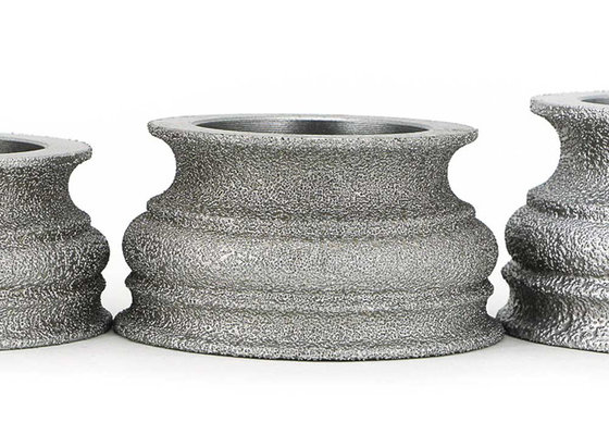 GJ012 Brazed Bond Grinding Wheels For Marble / Concrete Floor Edge Shaping