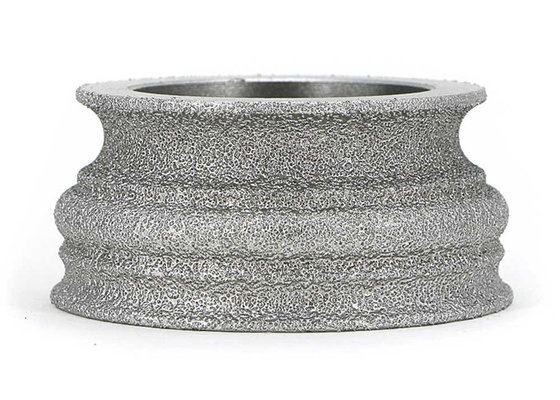 GJ012 Brazed Bond Grinding Wheels For Marble / Concrete Floor Edge Shaping