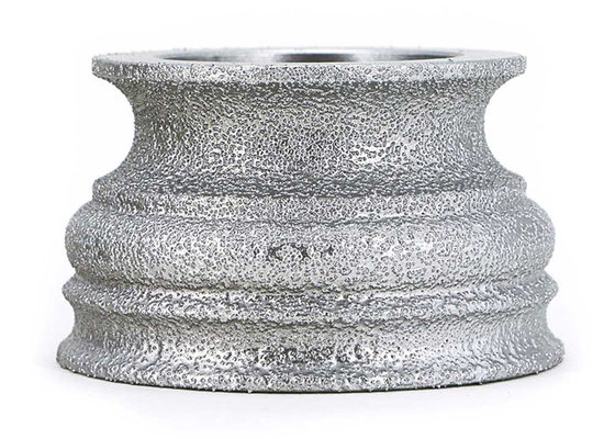 GJ012 Brazed Bond Grinding Wheels For Marble / Concrete Floor Edge Shaping
