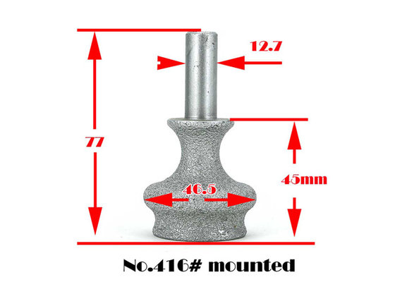 Brazed Diamond Shape Edging Mounted Point For Marble / Concrete Edging GJ013