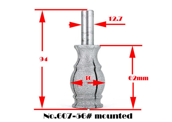 Brazed Diamond Shape Edging Mounted Point For Marble / Concrete Edging GJ013