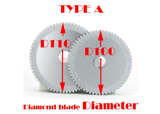 Efficient Brazed Bond Grinding Wheels / Diamond Blade Cutting Disc For Tiles / Ceramics