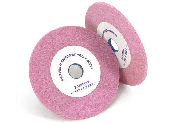 Pink Aluminum Oxide Bonded Abrasives , Chain Saw Use 5 - 3/4" Bonded Grinding Wheels