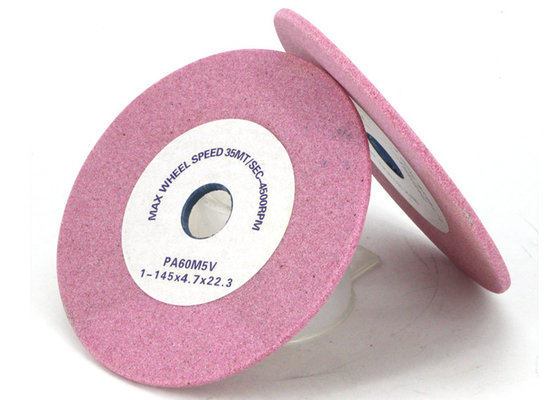 Pink Aluminum Oxide Bonded Abrasives , Chain Saw Use 5 - 3/4" Bonded Grinding Wheels