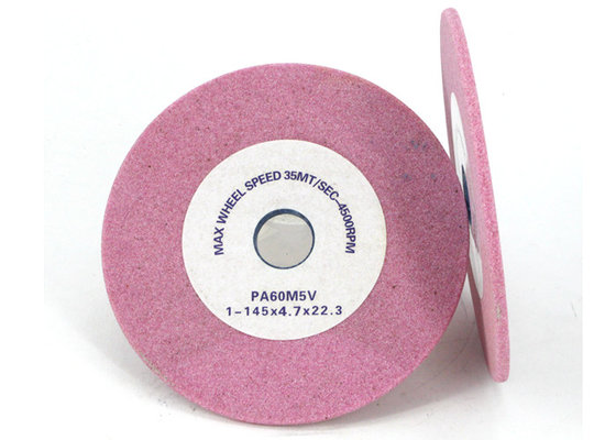 Pink Aluminum Oxide Bonded Abrasives , Chain Saw Use 5 - 3/4" Bonded Grinding Wheels