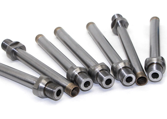 Steel Body Diamond Drill Bits External Threaded Shank Type Gemstone / Limestone Use