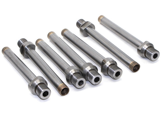 Steel Body Diamond Drill Bits External Threaded Shank Type Gemstone / Limestone Use