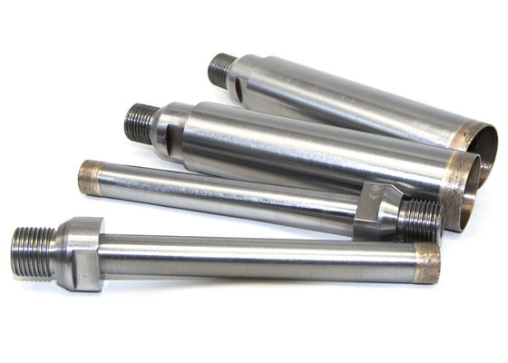 Steel Body Diamond Drill Bits External Threaded Shank Type Gemstone / Limestone Use