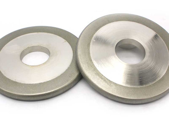 Round Edge Electroplated Diamond Grinding Wheels 1F1 Glass / Stone Edge Shaping Usage