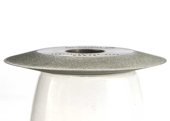 Sharp Edging Electroplated Grinding Wheels , 1EE1 Diamond Groove Grinding Disc