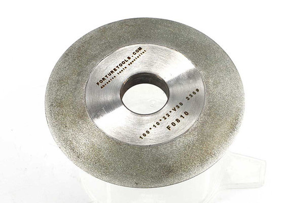 Sharp Edging Electroplated Grinding Wheels , 1EE1 Diamond Groove Grinding Disc