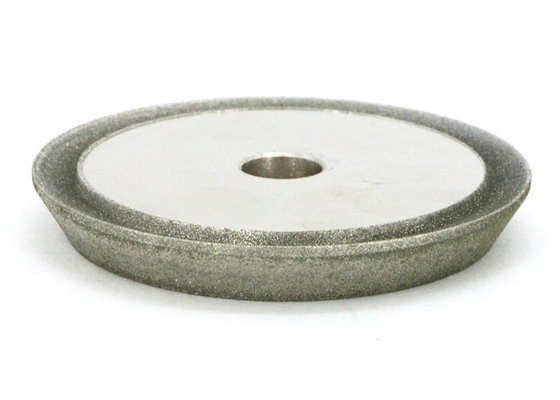 Steel Body Electroplated Grinding Wheels , Glass / Optical Lens Use Diamond Beveling Wheel