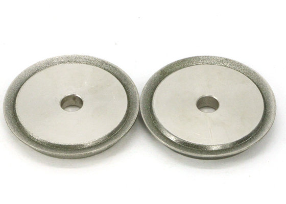 Steel Body Electroplated Grinding Wheels , Glass / Optical Lens Use Diamond Beveling Wheel