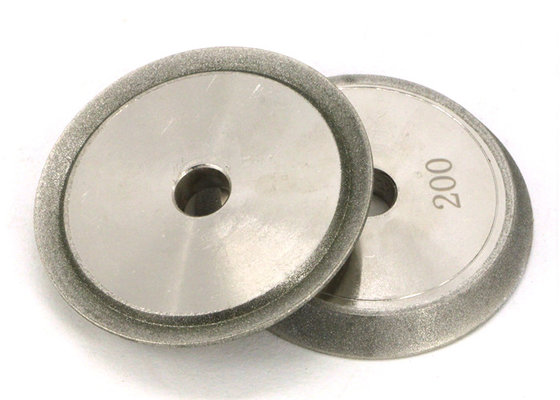 Steel Body Electroplated Grinding Wheels , Glass / Optical Lens Use Diamond Beveling Wheel