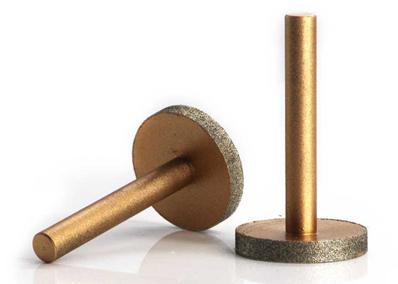 Golden T Shape Abrasive Mounted Points , Electroplated Diamond Mounted Point