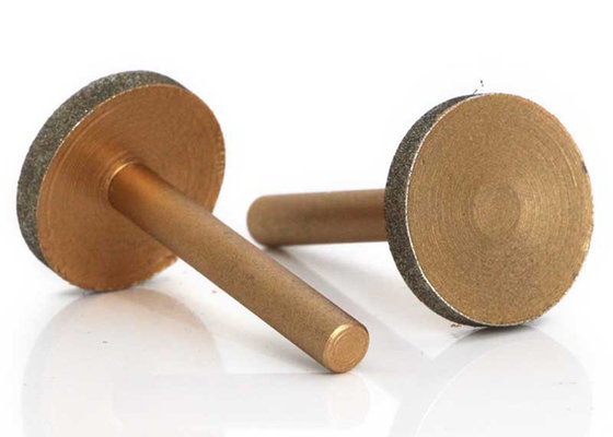 Golden T Shape Abrasive Mounted Points , Electroplated Diamond Mounted Point