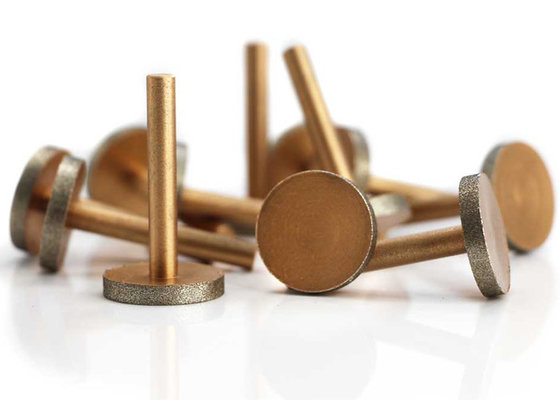 Golden T Shape Abrasive Mounted Points , Electroplated Diamond Mounted Point