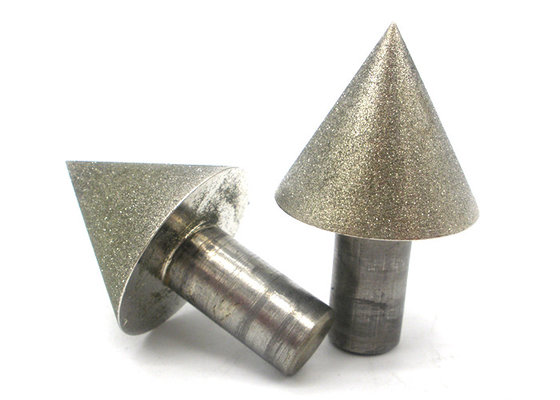 60 Degree Arrow Head Abrasive Mounted Points Electroplated Type For Hole Shamfering