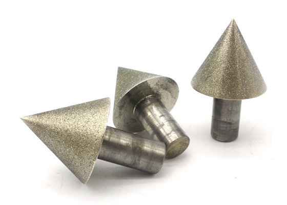 60 Degree Arrow Head Abrasive Mounted Points Electroplated Type For Hole Shamfering