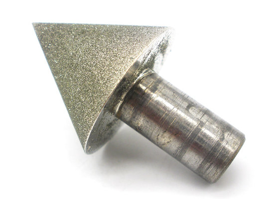60 Degree Arrow Head Abrasive Mounted Points Electroplated Type For Hole Shamfering