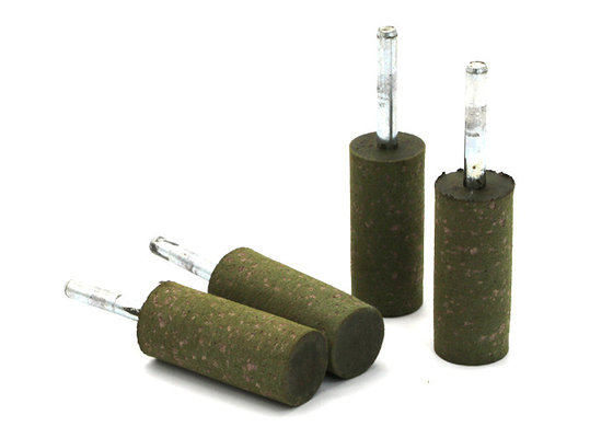 Cylindrical Rubber Abrasive Mounted Points For Steel Parts Internal Polishing
