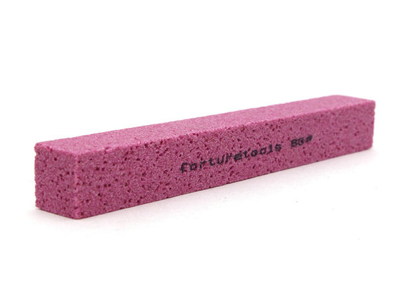 Pink Aluminum Oxide Abrasive Sharpening Stones , Square / Rectangle Honing Stick