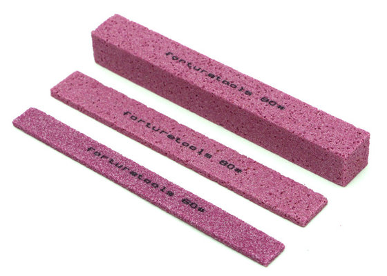 Pink Aluminum Oxide Abrasive Sharpening Stones , Square / Rectangle Honing Stick