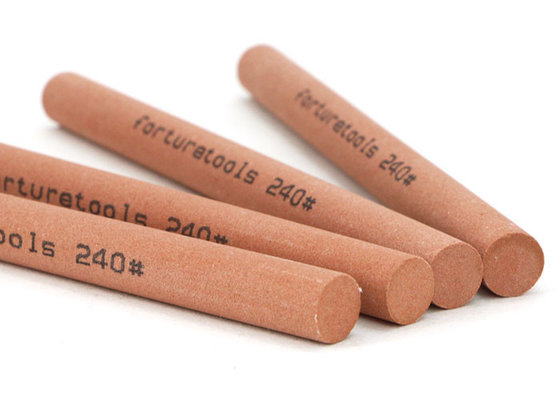Cylinder Aluminum Oxide Abrasive Sharpening Stone With Ferric Oxide