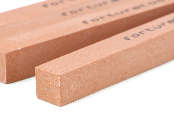 Square White Aluminum Oxide Abrasive Sharpening Stone Stick With Ferric Oxide