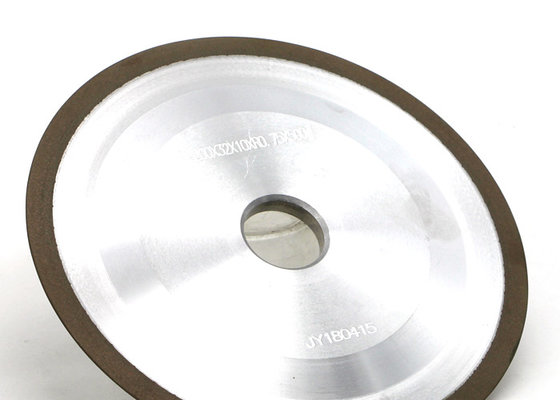 Aluminum / Steel Body Resin Bond Grinding Wheel 14F1 For Cemented Carbide Slot Cutting