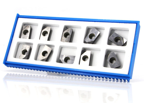 Tungsten Carbide PCD Cutting Tools , 40 - 60HRC Diamond Milling Inserts
