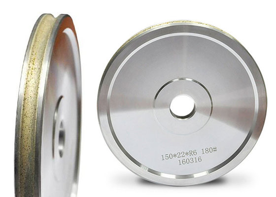 Round Edge Radius Metal Bond Diamond Grinding Wheel For Furniture Glass