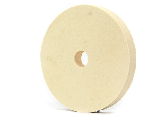 Pure Wool Glass Polishing Wheels , Shape Edging Machine Use 6 Inch Glass Polishing Discs
