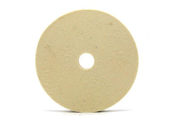 Pure Wool Glass Polishing Wheels , Shape Edging Machine Use 6 Inch Glass Polishing Discs