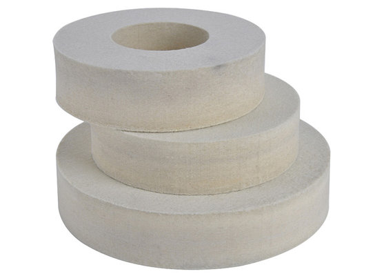 Pure Wool Glass Polishing Wheels , Shape Edging Machine Use 6 Inch Glass Polishing Discs