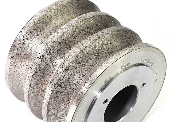 Sintered diamond rotary dressing wheel with muti groove