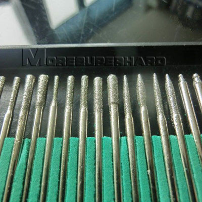 Diamond Mounted Points & Diamond Burs. used for sculpturing, dressing and internal grinding carbide, ceramic,glass