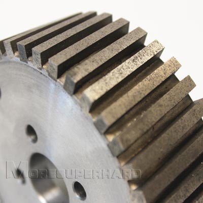 Segment CNC Diamond Wheel. Full segment CNC diamond grinding wheel is used for glass edge grinding.