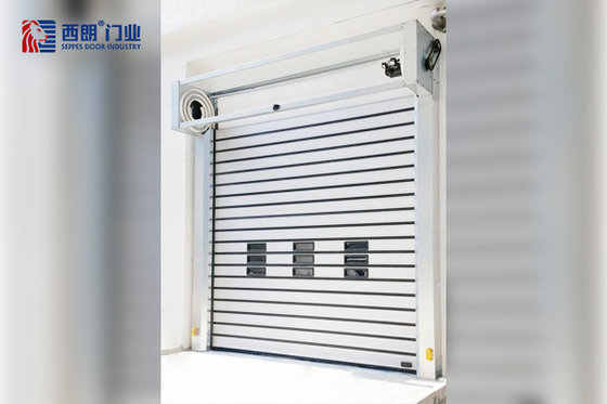 Industrial aluminum foam metal rapid roller shutter high speed spiral door