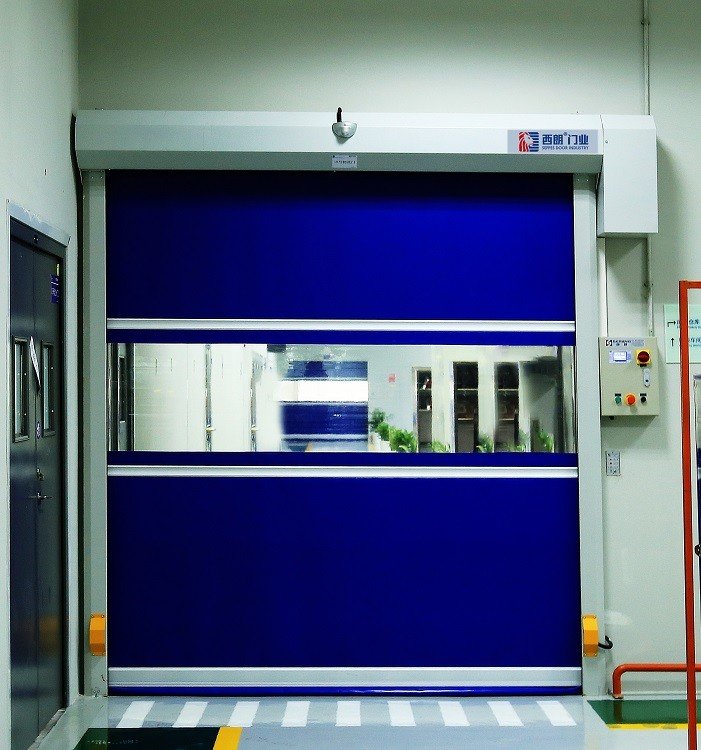 China manual operated metal self storage  shutter pvc high speed insulated roll up door